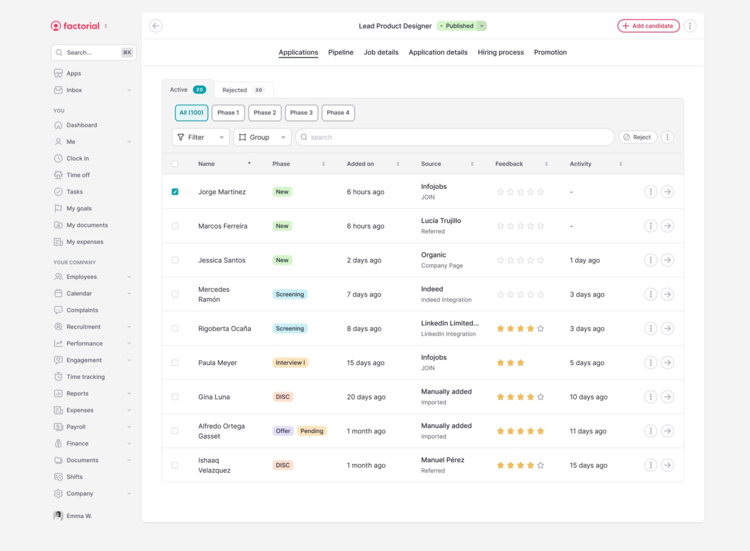 Factorial – Factorial HR - Companial