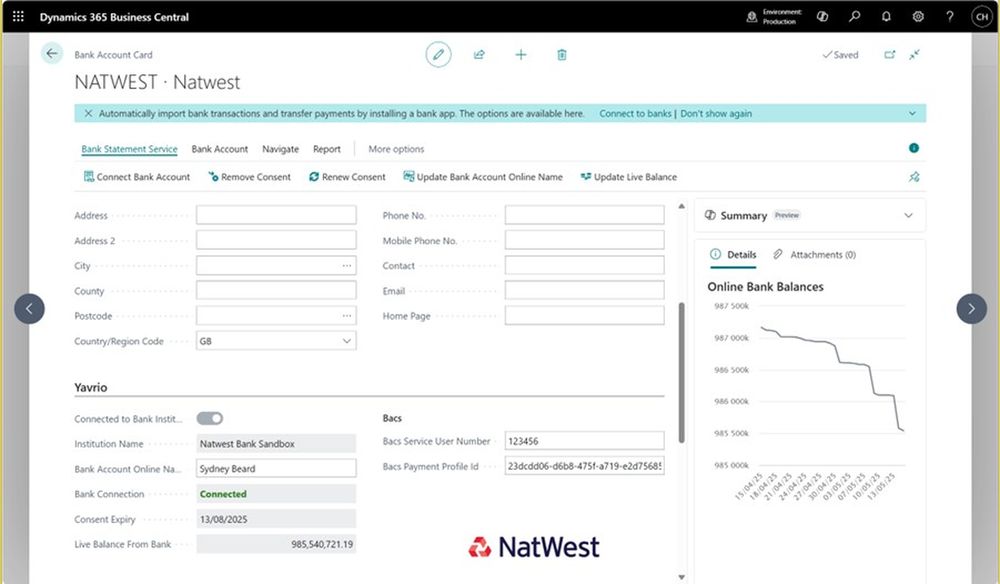 Yavrio – Yavrio Bank Connectivity for ERPs - Companial